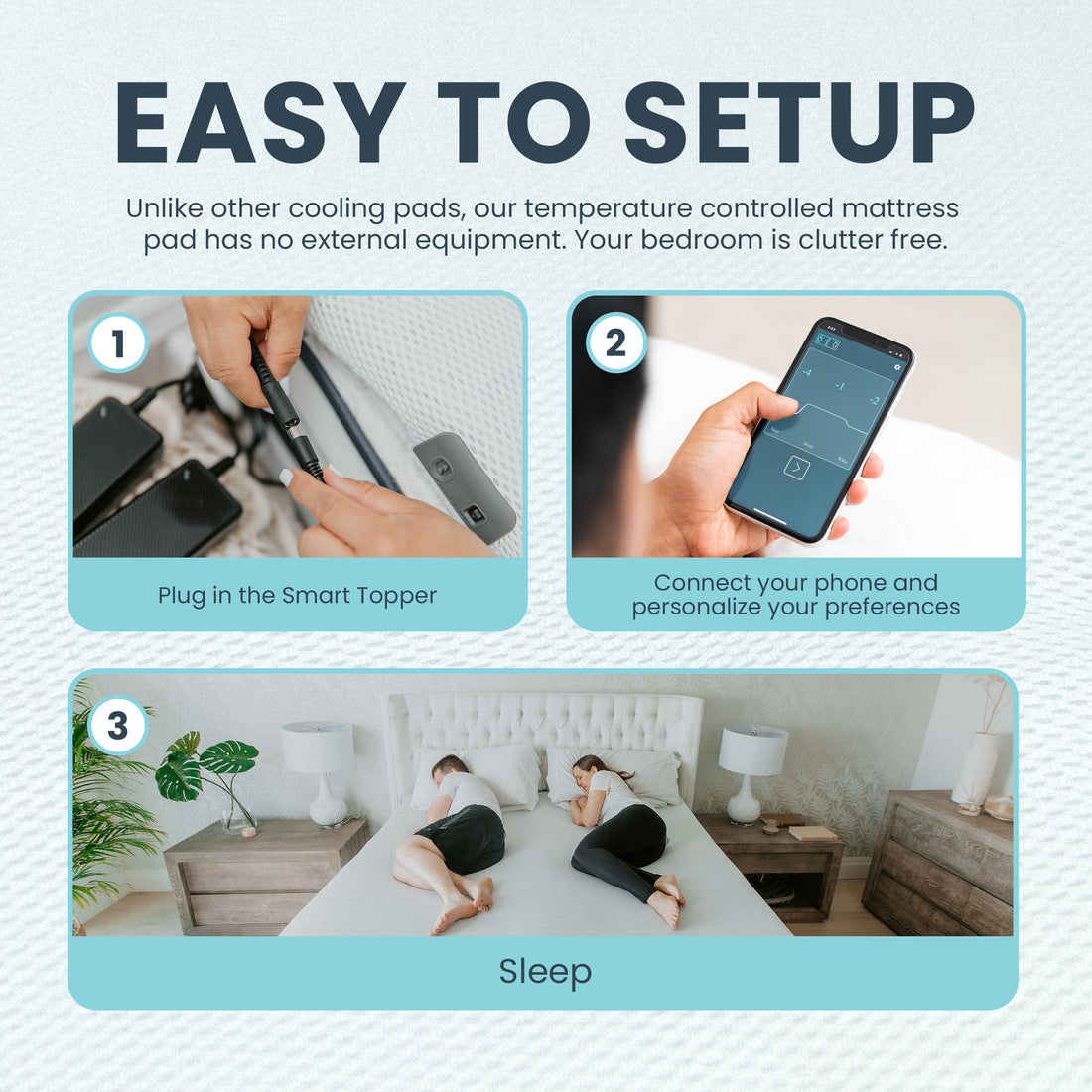 The Smart Topper | Cooling Air-Conditioned Smart Bed Topper